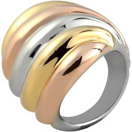 Adelia&acute;s ADELIA ́S Damen Fingerring "Damen Ring aus Edelstahl", 52, Edelstahlsilber, Edelstahl, Fingerringe