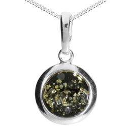 OSTSEE-SCHMUCK Damen Kette mit Anh&auml;nger "- Paulina - Silber 925/000 - Bernstein", 45, Silber 925 (Sterlingsilber), silber, Silber 925