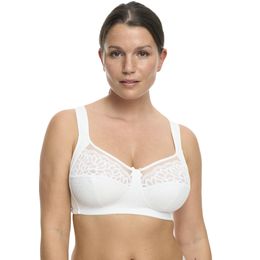 SuSa Damen B&uuml;gelloser BH "Classic", Gr. 80, wei&szlig;, Obermaterial: 54% Polyamid, 27% Baumwolle, 19% Elasthan, unifarben, BHs, Spitze, gen&auml;hte Cups,