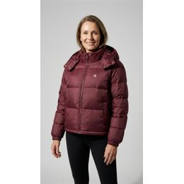 Damen Steppjacke "ESSENTIAL MIDWEIGHT PUFFER JACKE"tawny port, Gr. XS, Calvin Klein Jeans, Web, Obermaterial: 100% Polyamid, Jacken, Mit