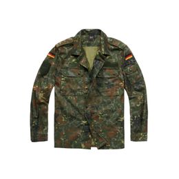 Brandit Herren Kurzmantel "Brandit Herren BW Feldbluse"flecktarn, Gr. 4XL, 80% Polyester, 20% Baumwolle, M&auml;ntel