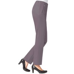 Adelina Damen Schlupfhose, grau, Gr. 205, unifarben, 88% Polyester, 12% Elasthan, Hosen
