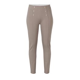 STOOKER WOMEN Damen Leggings "SIENNA Jerseyhose", beige, Gr. XL, Jersey, 67% Viskose, 27% Polyamid, 6% Elasthan, Hosen, Damenhose Slim Fit