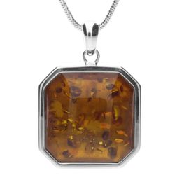 OSTSEE-SCHMUCK Damen Kette mit Anh&auml;nger "- Xenia - Silber 925/000 - Bernstein", 50, Silber 925 (Sterlingsilber), silber, Silber 925 (Sterlingsilber),
