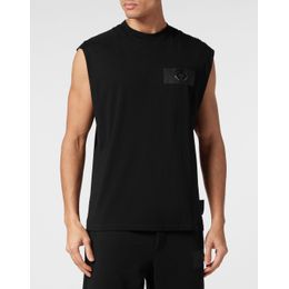 Plein Sport Herren T-Shirt "Tanktop", schwarz, Gr. XS, Obermaterial: 100% Baumwolle, Shirts