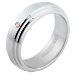 Adelia&acute;s ADELIA ́S Damen Fingerring "Damen Ring aus Edelstahl", 76, Edelstahl, silber, Edelstahl, Fingerringe