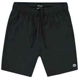 Cars Jeans Herren Badeshorts "BEMINO Swimshort", schwarz, Gr. S, unifarben, Web, Polyester, Badehosen