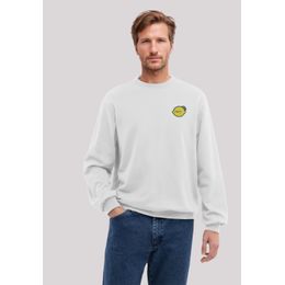 F4NT4STIC Herren Sweatshirt "Lemon Cute Face Bestickt", wei&szlig;, Gr. S, Obermaterial: 80% Baumwolle, 20% Polyester, Sweatshirts, Premium Qualit&auml;t