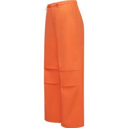 Ragwear Damen Stoffhose "Paragata", orange, Gr. 24, Material: 100% Baumwolle, Hosen, Stylische Parachute-Hose mit Kordelz&uuml;gen