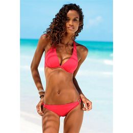 Chiemsee Damen B&uuml;gel-Bikini, rot, Gr. 40, unifarben, Polyamid, Bikini-Sets, mit silbernem Zierring