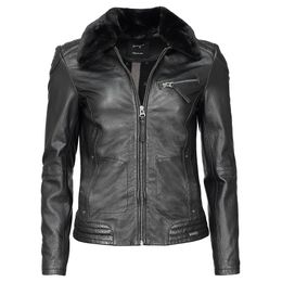 Maze Damen Lederjacke "Morelia", schwarz, Gr. M, Obermaterial: 100% Lammleder. Futter: 100% Baumwolle. &Auml;rmelfutter: 100% Polyester, Jacken