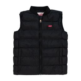LEVI'S KIDS Jungen Steppweste "LVB LIGHTWEIGHT VEST"jet schwarz, Gr. 8, bestickt, unifarben, Web, Obermaterial: 100% Polyester, Westen, for Boys