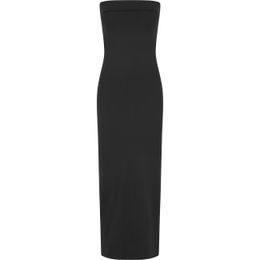 Urban Classics Damen Shirtkleid "Urban Classics Ladies Bandeau Midi Dress"schwarz, Gr. L, unifarben, 94% Polyamid, 6% Elasthan, Kleider