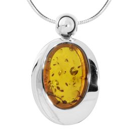 OSTSEE-SCHMUCK Damen Kette mit Anh&auml;nger "- Dagrun - Silber 925/000 - Bernstein", 60, Silber 925 (Sterlingsilber), silber, Silber 925