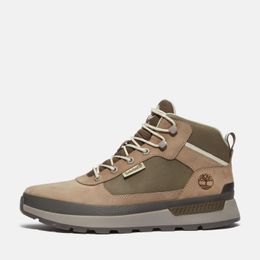 Timberland Herren Schn&uuml;rboots "FIELD TREKKERMID LACE UP SNEAKER", Gr. 41md grau nubuck w dk braun, Leder, Schuhe, Winterschuhe, Sneakerboots,