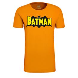 logoshirt Herren T-Shirt "Batman Wings", orange, Gr. XL, unifarben, 100% Baumwolle, Shirts, mit trendigem Superhelden-Print