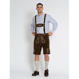 JCC Herren Trachtenhose "31023010", braun, Gr. 48, Obermaterial: 100% Rindsleder, Hosen