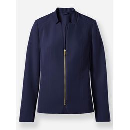 Inspirationen Damen Jackenblazer "Blazer", blau, Gr. 36, 90% Polyester, 10% Elasthan, Blazer