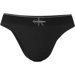 Damen Bikinislip "HIGH WAIST BIKINI", Calvin Klein Underwear, Gr. XSschwarz, Jersey, Obermaterial: 92% Polyester, 8% Elasthan, unifarben, Unterhosen,