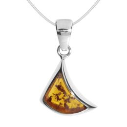 OSTSEE-SCHMUCK Damen Kette mit Anh&auml;nger "- Alea - Silber 925/000 - Bernstein", 42, Silber 925 (Sterlingsilber), silber, Silber 925 (Sterlingsilber),