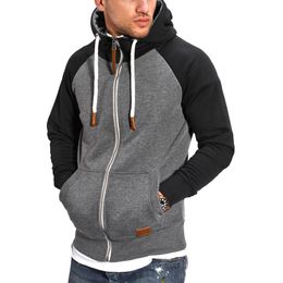behype Herren Sweatjacke "RAGLAN", grau, Gr. M, unifarben, 70% Baumwolle, 30% Polyester, Sweatjacken, mit Raglan-&Auml;rmeln