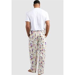 Lousy Livin Underwear LOUSY LIVIN Herren Schlafhose "Icecream", gelb, Gr. M, mehrfarbig, 100% Baumwolle, Hosen, mit lockerem Schnitt