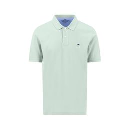 Fynch-Hatton Herren Poloshirtmint, Gr. S, unifarben, Web, Obermaterial: 100% Baumwolle, Shirts, mit Logo Stickerei