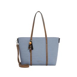 Emily & Noah Shopper EMILY & NOAH "Shopper E&N Johanna", Damen, Gr. B/H/T: 41cm x 27cm x 14cm 0, blau (lightblau 530), Polyurethan, Taschen Shopper