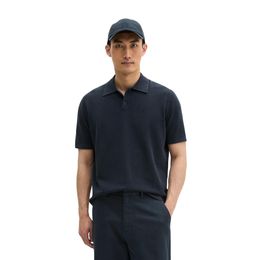 Marc O'Polo MARC O'POLO Herren Strickpullover "aus zertifizierter Bio-Baumwolle"schwarz navy, Gr. S, unifarben, Obermaterial: 100% Baumwolle, Pullover