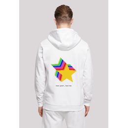 F4NT4STIC Herren Kapuzenpullover "SIlvester Party Happy People Only", wei&szlig;, Gr. M, Obermaterial: 50% Baumwolle, 50% Polyester, Pullover, Print
