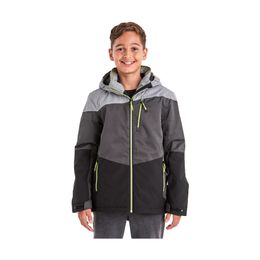 Killtec Jungen Skijacke "KSW 161 BYS SKI JCKT", grau, Gr. 116, Obermaterial: 100% Polyester;Futter: 100% Polyester;F&uuml;llung: 100% Polyester, Jacken,