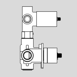 antoniolupi BIKAPPA Unterputz-Grundk&ouml;rper f&uuml;r Thermostat mit 3-Wege-Umsteller, BK603I,