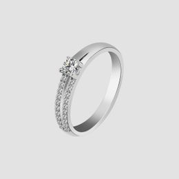 Adelia&acute;s ADELIA ́S Damen Fingerring "Damen Ring aus 925 Silber mit Zirkonia", 50, Silber 925 (Sterlingsilber), silber, Silber 925 (Sterlingsilber), Fingerringe