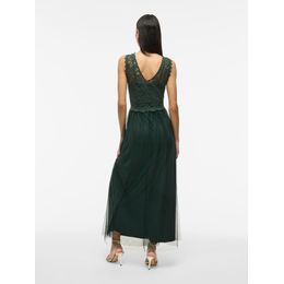 Vila Damen Maxikleid "VILYNNEA MAXI DRESS - NOOS/DC", gr&uuml;n, Gr. 36, unifarben, Web, Obermaterial: 100% Polyester, Kleider, Sommerkleid