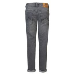 Jungen 5-Pocket-Jeans "Russel Regular", grau, Gr. 128, PETROL INDUSTRIES, Denim/Jeans, Obermaterial: 83% Baumwolle, 15% Polyester, 2% Elasthan,