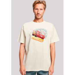 F4NT4STIC Herren T-Shirt "Cars Lightning McQueen", beige, Gr. L, Obermaterial: 100% Baumwolle, Shirts, Premium Qualit&auml;t