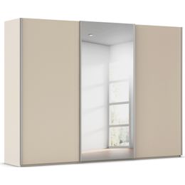 Kleiderschrank Rauch "Schwebet&uuml;renschrank Schrank Garderobe Ankleide Schlafzimmer TARO", champagner, griffleisten alufarben, B:301cm H:223cm T:69cm, Holzwerkstoff, Schr&auml;nke, Kleiderschrank, 4 Breiten, optional Passepartout mit/ohne Beleuchtung MADE IN GERMANY