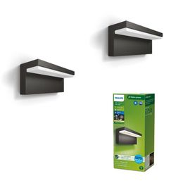Philips Bustan Wandleuchte, 2er Set, LED, 8721103044396,