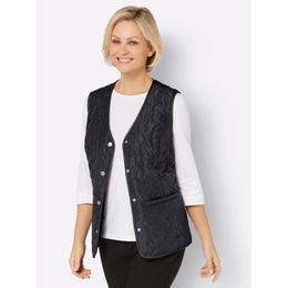Classic Basics Damen Steppweste, schwarz, Gr. 50, unifarben, 100% Polyester, Wattierung:100% Polyester, Westen