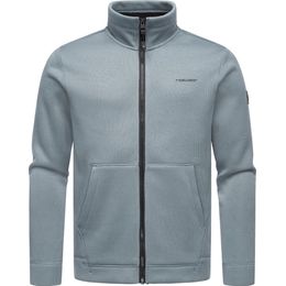 Ragwear Herren Sweatjacke "Fabbian Collar", grau, Basic, Gr. XXL, Rippware, Material: 100% Polyester. Futter: 100% Polyester, Sweatjacken, Herren