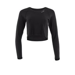 WINSHAPE Damen Langarmshirt "AET116LS", schwarz, Gr. XXL, 85% Polyester, 15% Elasthan, Shirts, Cropped Functional Light and Soft