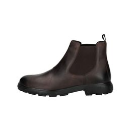 Geox Herren Stiefelette "Geox Stiefelette Leder/Textil", Gr. 45, braun, Leder, Textil, Schuhe