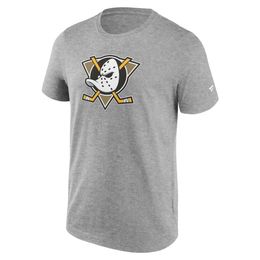 Fanatics Damen T-Shirt "Fanatics T-Shirt Anaheim Ducks Primary Logo Graphic", grau, Gr. M, 100% Baumwolle, Shirts