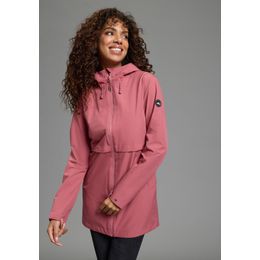 Polarino Damen Funktionsjackebeere, Gr. 36, unifarben, Web, Obermaterial: 100% Polyester. Futter: 100% Polyester, Jacken, leicht, Wasserdicht,
