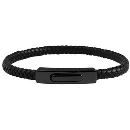 Adelia&acute;s Armreif ADELIA&acute;S "Unisex Armband &ndash; Armreif aus Leder 21 cm", schwarz, Armb&auml;nder, Damen, 21cm, Leder, Armreif, Perfekt zum Verschenken an besondere Menschen