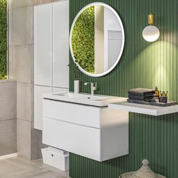 Villeroy & Boch Villeroy & Boch Subway 3.0 Schrank mit Waschtisch, mit Spiegel, 4A70A501+C57000VE+A46491BC,