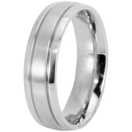 Adelia&acute;s ADELIA ́S Herren Fingerring "Herren Ring aus Edelstahl", 66, Edelstahlsilber, Edelstahl, Fingerringe