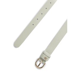 Tommy Hilfiger Damen Lederg&uuml;rtel "EFFORTLESS 2.5 MONO"soft cream, Gr. 80, unifarben, Web, Rindsleder, G&uuml;rtel, Gr&ouml;&szlig;enverstellbar durch Schnalle