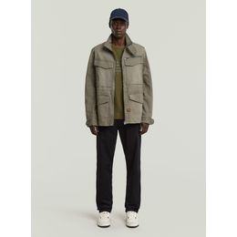 G-Star Raw G-STAR Herren Outdoorjacke "Rovic Slim Field Jacke", gr&uuml;n, Gr. L, Obermaterial: 50% Baumwolle, 48% Baumwolle, 2% Elasthan, Jacken