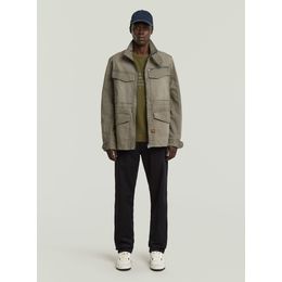 G-Star Raw G-STAR Herren Outdoorjacke "Rovic Slim Field Jacke", gr&uuml;n, Gr. XL, Obermaterial: 50% Baumwolle, 48% Baumwolle, 2% Elasthan, Jacken